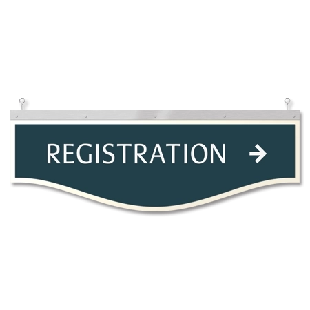 Overhead Signs | Hanging Wayfinding Signs | signmojo.com